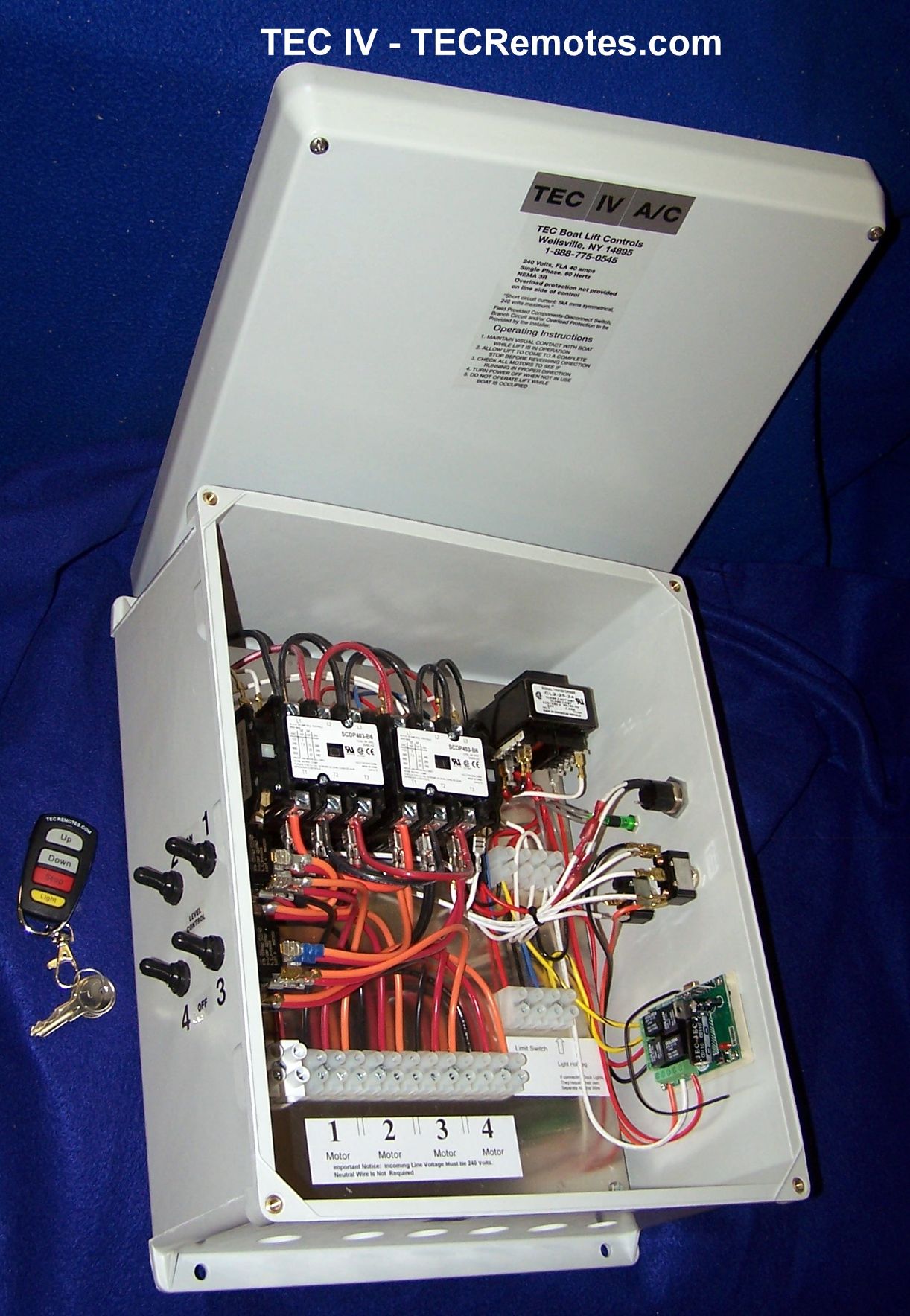 Boat Lft Remote Controls, TEC I, TEC II, TEC 1-2, and TEC IV